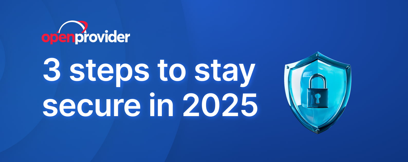 Free infographic: 3 steps to stay secure in 2025 - Openprovider