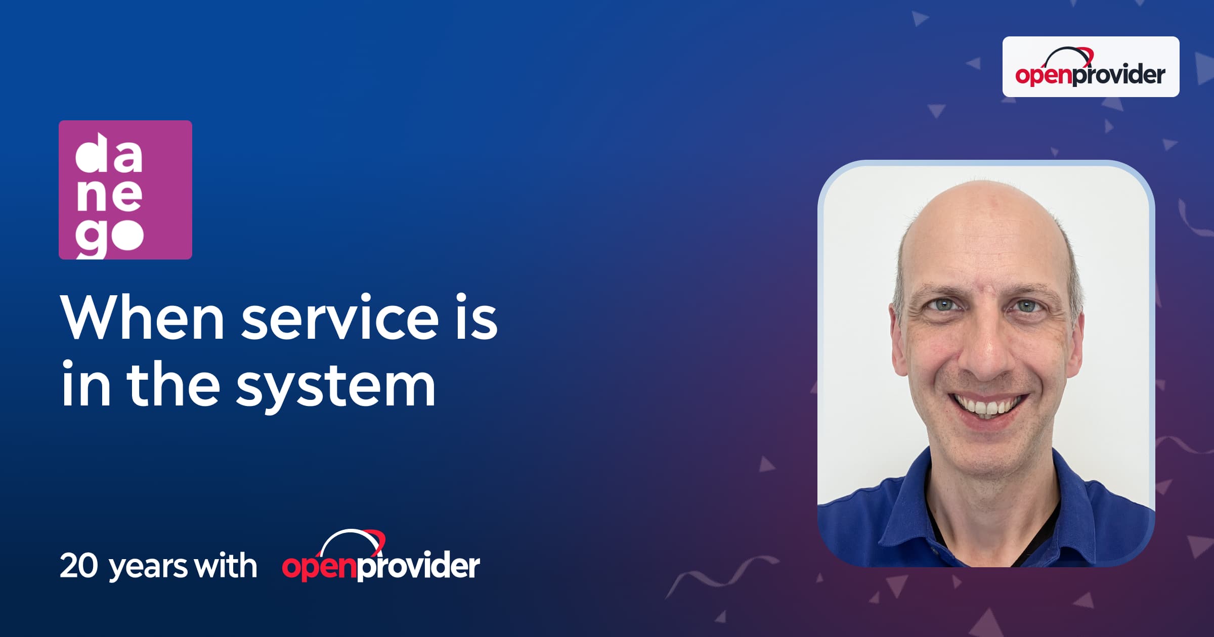 Danego: Service in its system - Openprovider
