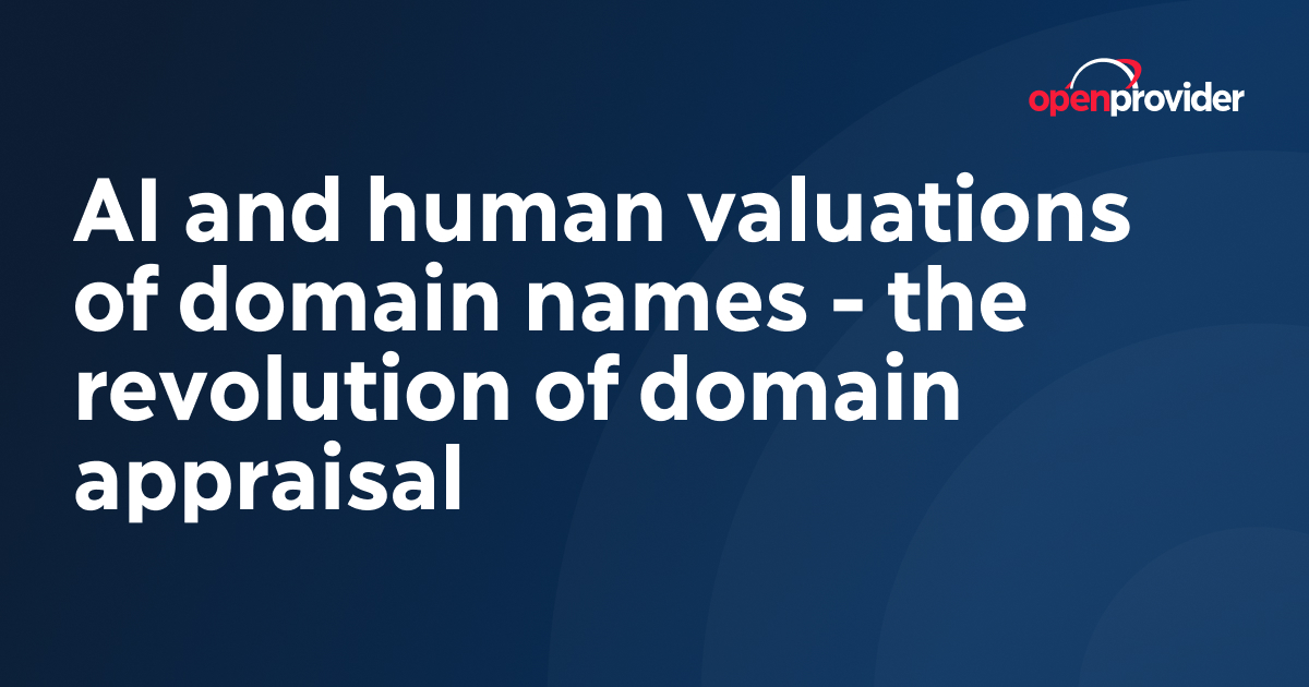 AI and human valuations of domain names for appraisal
