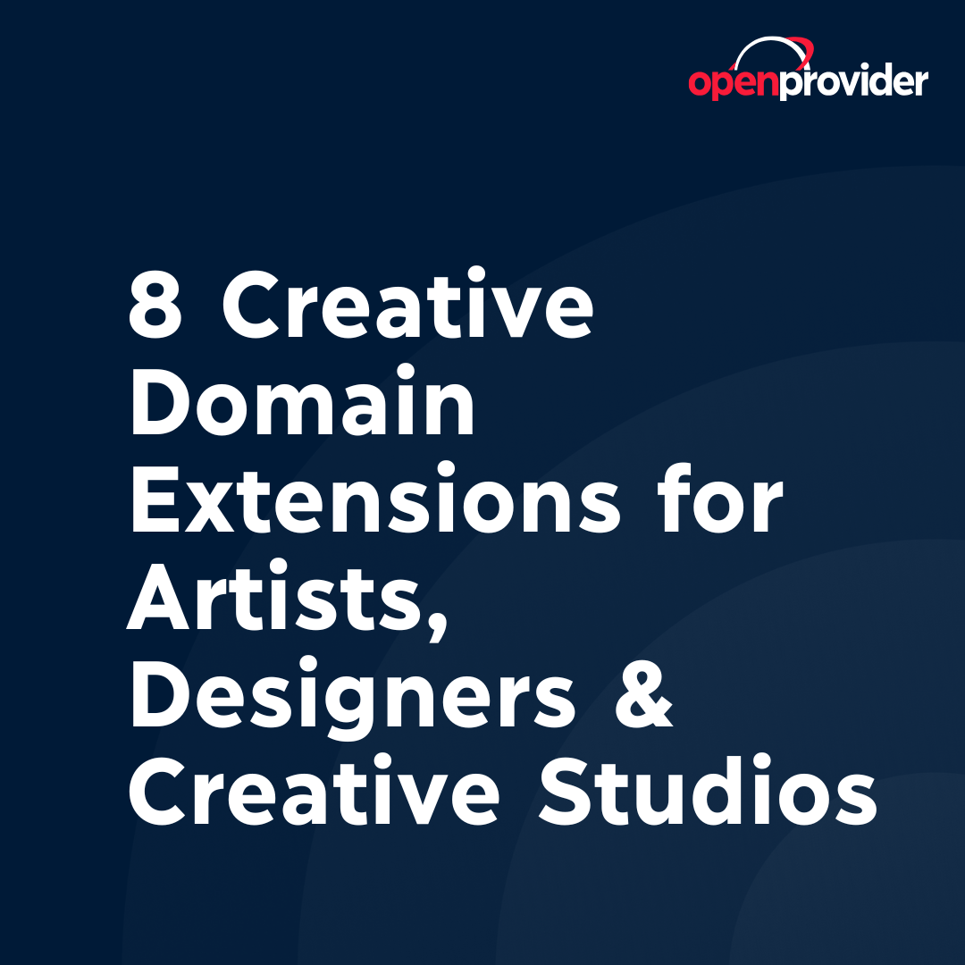 8 creative domain extensions for artists, designers & creative studios