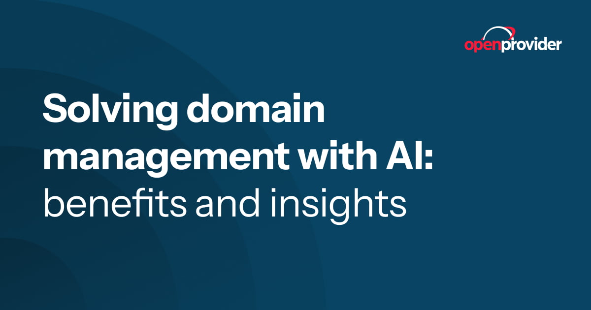 Solving domain management with AI: benefits and insights