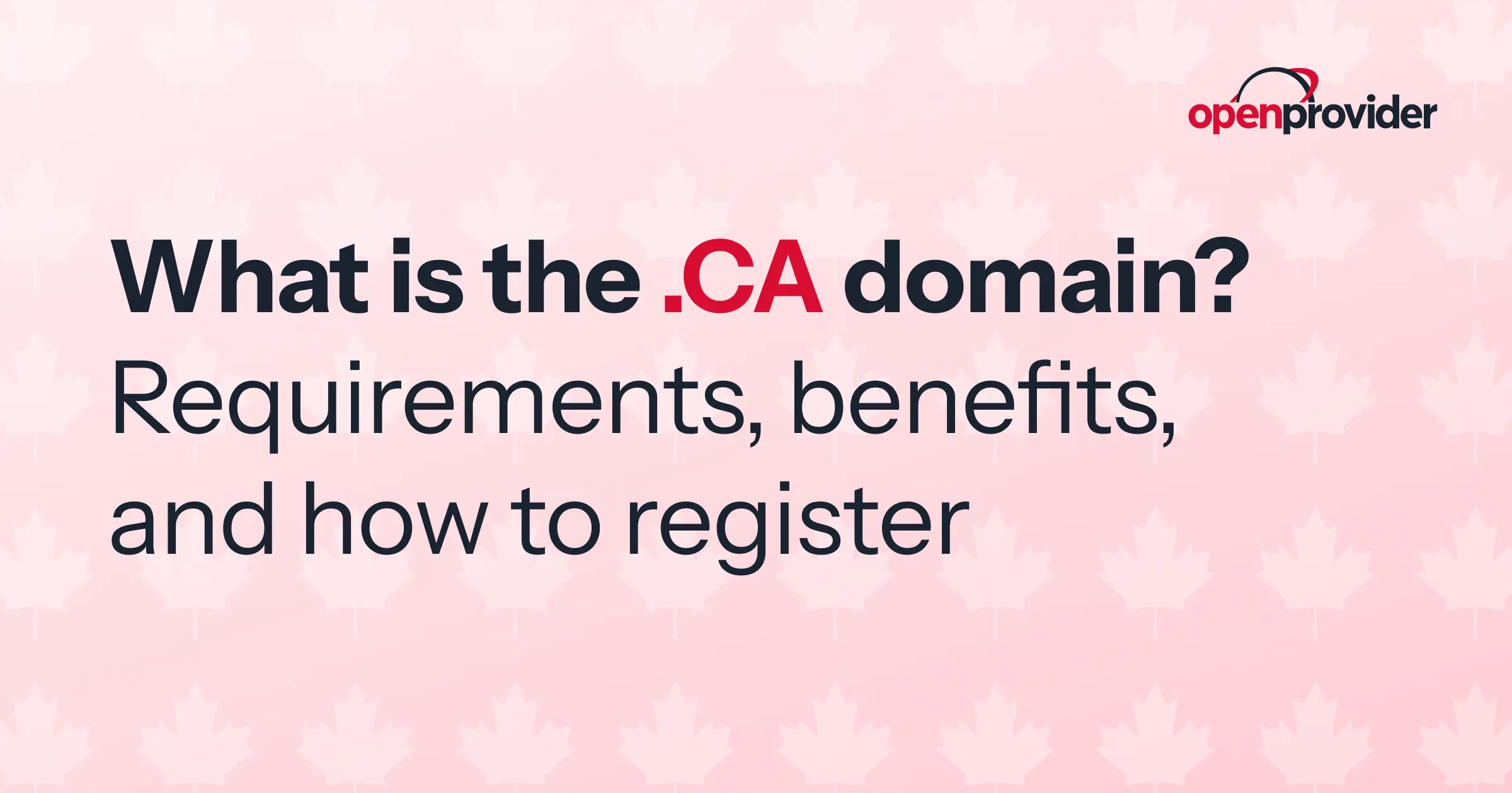 What is the .CA domain? Discover the benefits and how to register