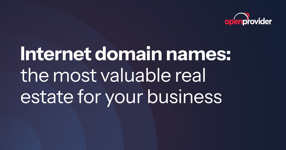 Internet domain names: the most valuable real estate for your business