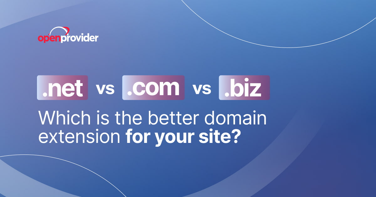 .com vs .net vs .biz: which domain extension is better?